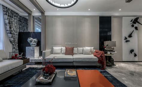 苏州诺德姑苏上府现代风格119平米设计方案 现代客厅装饰效果图 装信通网