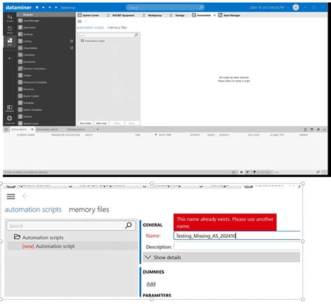 After Upgrade Automation And Correlation Scripts No Longer Display Scripts Dataminer Dojo