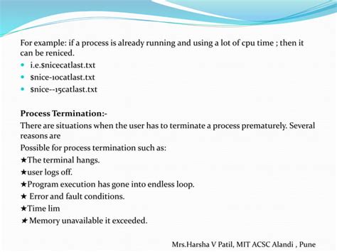 Managing Processes In Unix Pptx