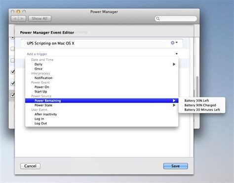 ups scripting on mac os x