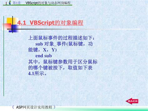 Ppt 第 4 章 Vbscript 的对象与动态网页编程 Powerpoint Presentation Id3720379