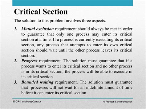 Unit Understanding The Synchronization Process Pptx Operating Systems Computer Software