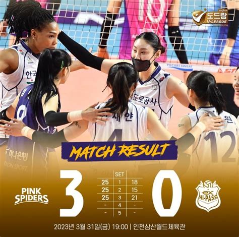 더쿠 여자배구 최초로 역스윕 나오며 한국도로공사 우승 