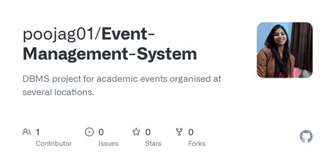 github poojag01 event management system dbms project for academic events organised at several