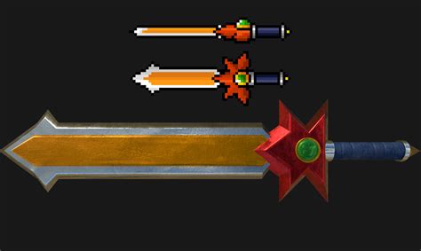 Nikkei Ferron 3d Maple Sword From Maplestory