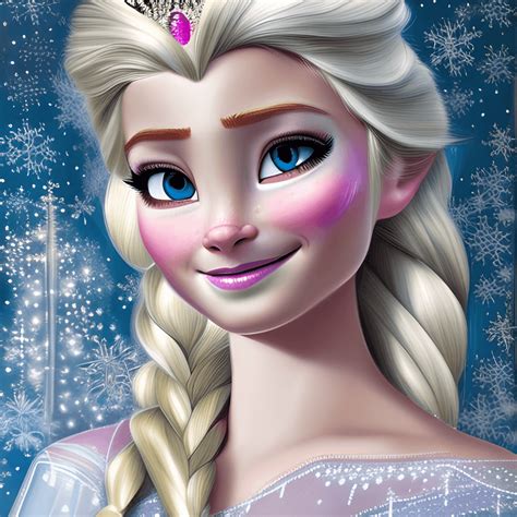 Beautiful Princess Elsa Graphic · Creative Fabrica