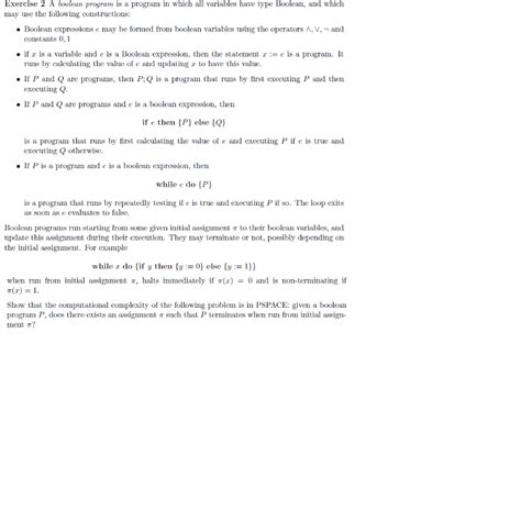 Exercise 2 A Boolean Program Is A Program In Which