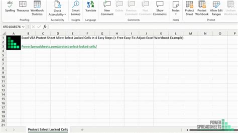 excel vba protect sheet allow select locked cells in 4 easy steps