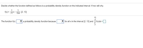 solved decide whether the function defined as follows is a