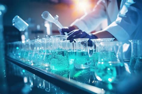 Premium Photo A Team Of Biochemical Research Scientists Works With A