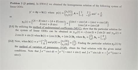 Solved Problem 3 3 ﻿points ﻿in Hw12 ﻿we Obtained The