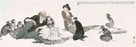 对弈图 对弈图图片 鉴赏 作品 新浪美术馆 新浪网