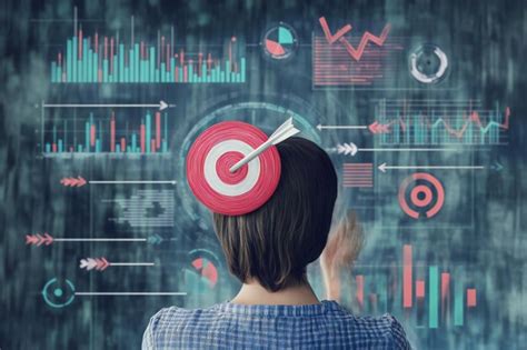 Futuristic Ai Concept With Digital Human Interface And Data Visualization In Cybernetic Art