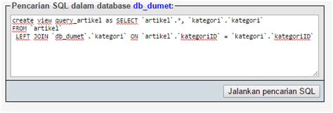 cara membuat query dalam mysql kursus web programming