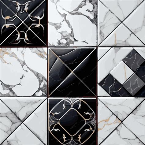 Premium Vector Set 9pcs Light And Dark Marble Tile Texture Background Template Vector
