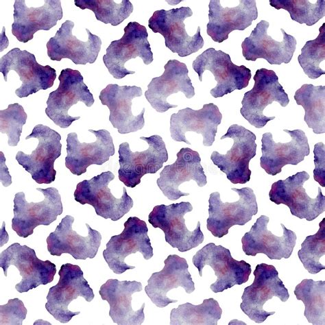 Watercolor Abstract Simple Blobs Clipart Pattern Blue Watercolor Spots Abstractive Background
