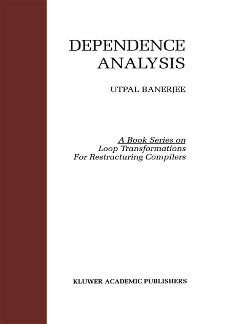 dependence analysis 1996 pdf applied mathematics mathematics