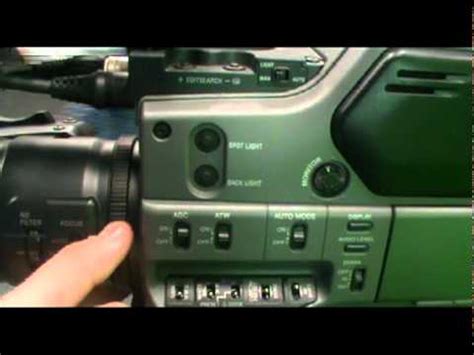 Sony DSR P Basic Tutorial YouTube