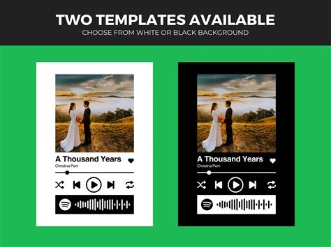 Custom Spotify Frame Personalized Song Plaque Spotify Code Ts