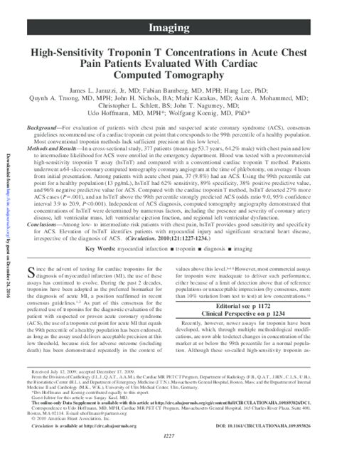 Pdf Interference From Immunocomplexes On A High Sensitivity Cardiac