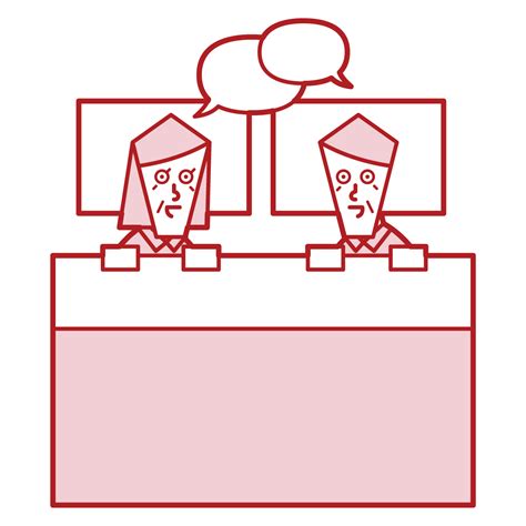 함께 자고있는 오래된 부부의 그림 무료 일러스트 소재집 Kukukeke