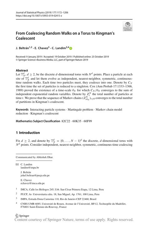 From Coalescing Random Walks On A Torus To Kingmans Coalescent
