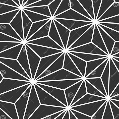 Abstract Geometric Low Poly Seamless Vector Pattern With Triangles Stock Vector Illustration