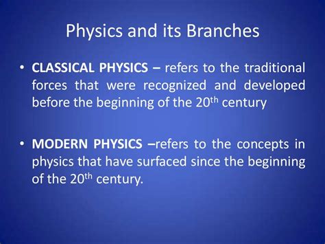 Branches Of Physics