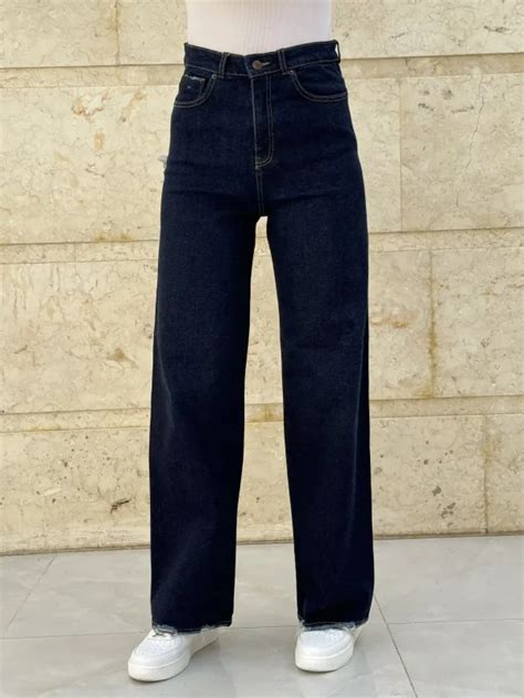 قیمت خرید آنلاین شلوار جین بگ‌ رنگ سرمه‌ای