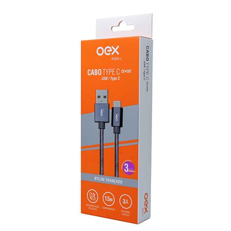 CABO TYPE C USB TYPE C OEX Brasil