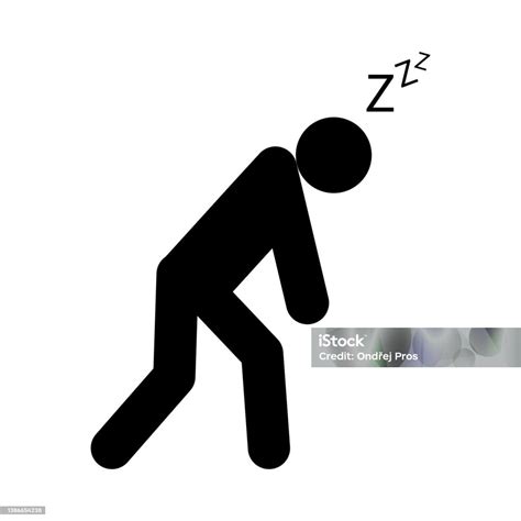 피곤한 남자 아이콘 수면 감정 피곤 기호 지루한 개념 기호 그래픽 벡터 일러스트 감정에 대한 스톡 벡터 아트 및 기타 이미지 감정 개념 교육 Istock