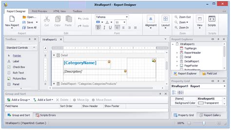 invoking a default end user report designer form reporting tools devexpress documentation