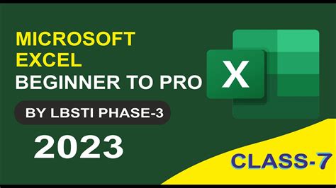 Excel Part 7 Computer Knowledge Mis In Hindi Videos Lbsti Phase