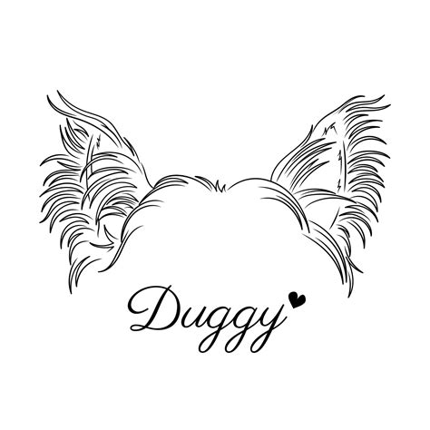 Cat Ears Outline Tattoo Cat Ears Drawing Cat Ears And Name Etsy