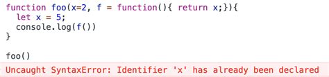 Javascript Why Cant Use Let To Declare A Variable Using The Same