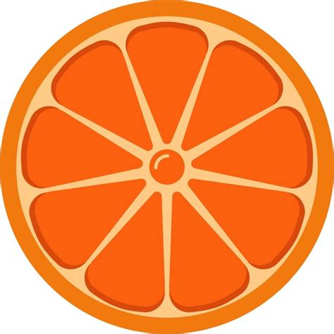 Laranja Fresco Vetor Premium