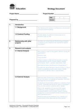 Procurement Policy Exception Form