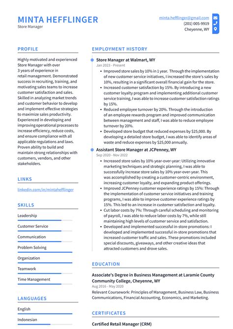 CVS Store Manager Resume Examples ResumeCat