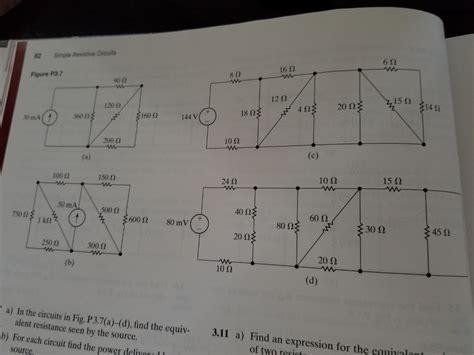 Solved A In The Circuits In Fig P37a D Find The
