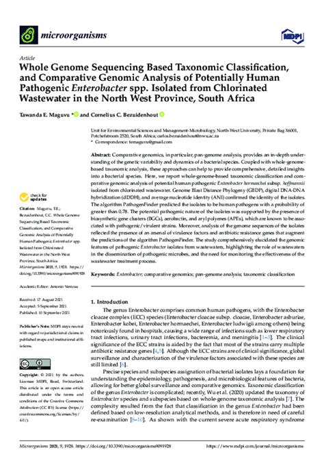 Pdf Whole Genome Sequencing Based Taxonomic Classification And Comparative Genomic Analysis