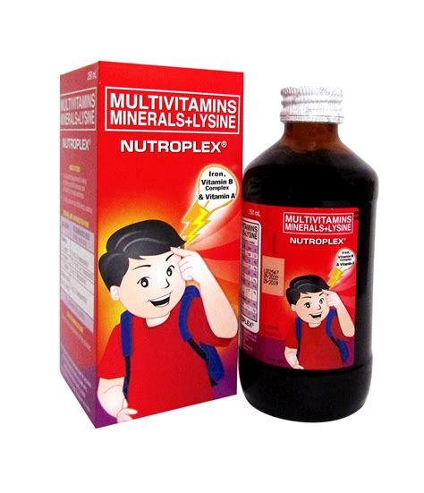 Nutroplex Multivitamins W Lysine Syrup 250ml St Joseph Drug