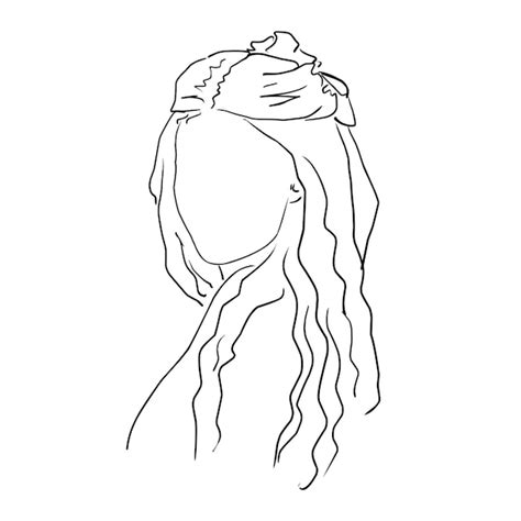 Premium Vector Handdrawn Vector Illustration Of A Faceless Girl With