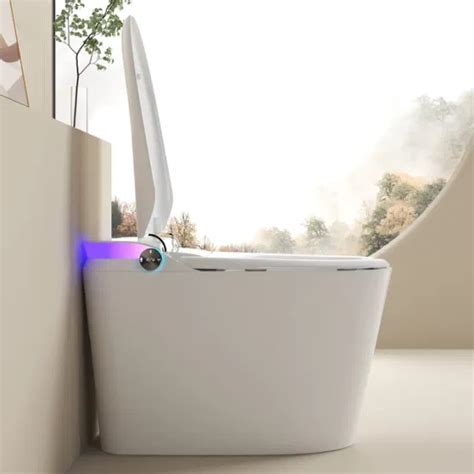 One Touch Auto Smart Toilet Female Toilet Flush Automatic Heated Sensor Bidet Toilet Smart