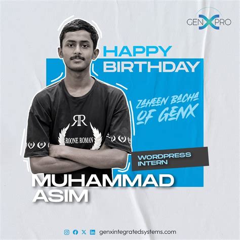 Genx Integrated Systems On Linkedin Genx Genxintegratedsystems Happybirthday Birthdaywishes…