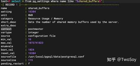 Postgresql服务器参数配置 知乎