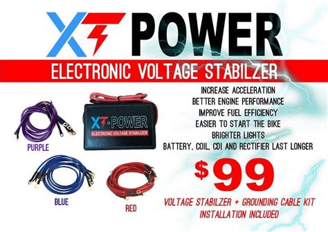 Voltage Stabilizer And Grounding Kit Motorcycles Motorcycle