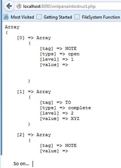 Xml Parser Function In Php Part 2