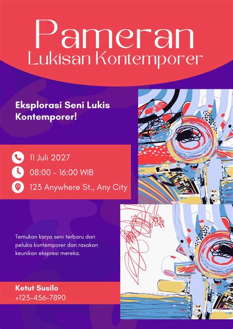 Gratis Contoh Poster Lukisan Keren Canva