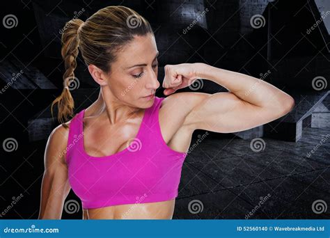 Bodybuilder Bicep Curl Cartoon Vector 82520629