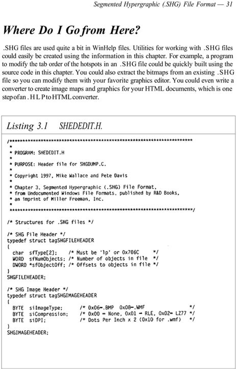 windows undocumented file formats r and d books ppt